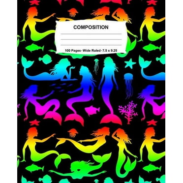 School Essentials: Marbled Composition Notebook: Red Marble Wide Ruled ...