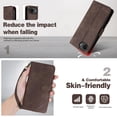 EXYPRO Phone Case Compatible with iPhone 17e,Leather Case PU Leather ...