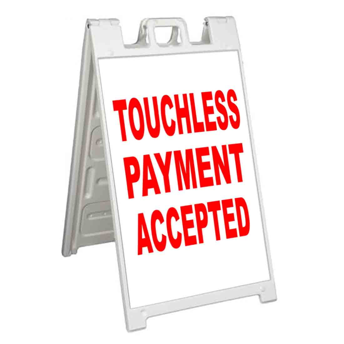 Touchless Payment Accable Here (24" X 36") Standard A-Frame Signicade ...