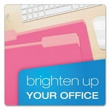 Colored File Folders, 1/3-Cut Tabs, Legal Size, Pink/light Pink, 100 ...