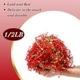 0.5 LB Red Gold Crinkle Cut Paper Shred Filler Metallic Shredded Papers ...