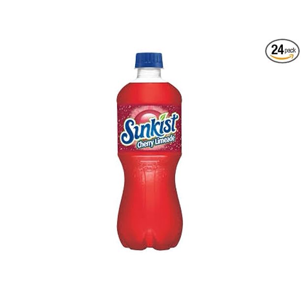 Sunkist Soda Bundled by Louisiana Pantry (Cherry Limeade, 20 oz Bottles ...