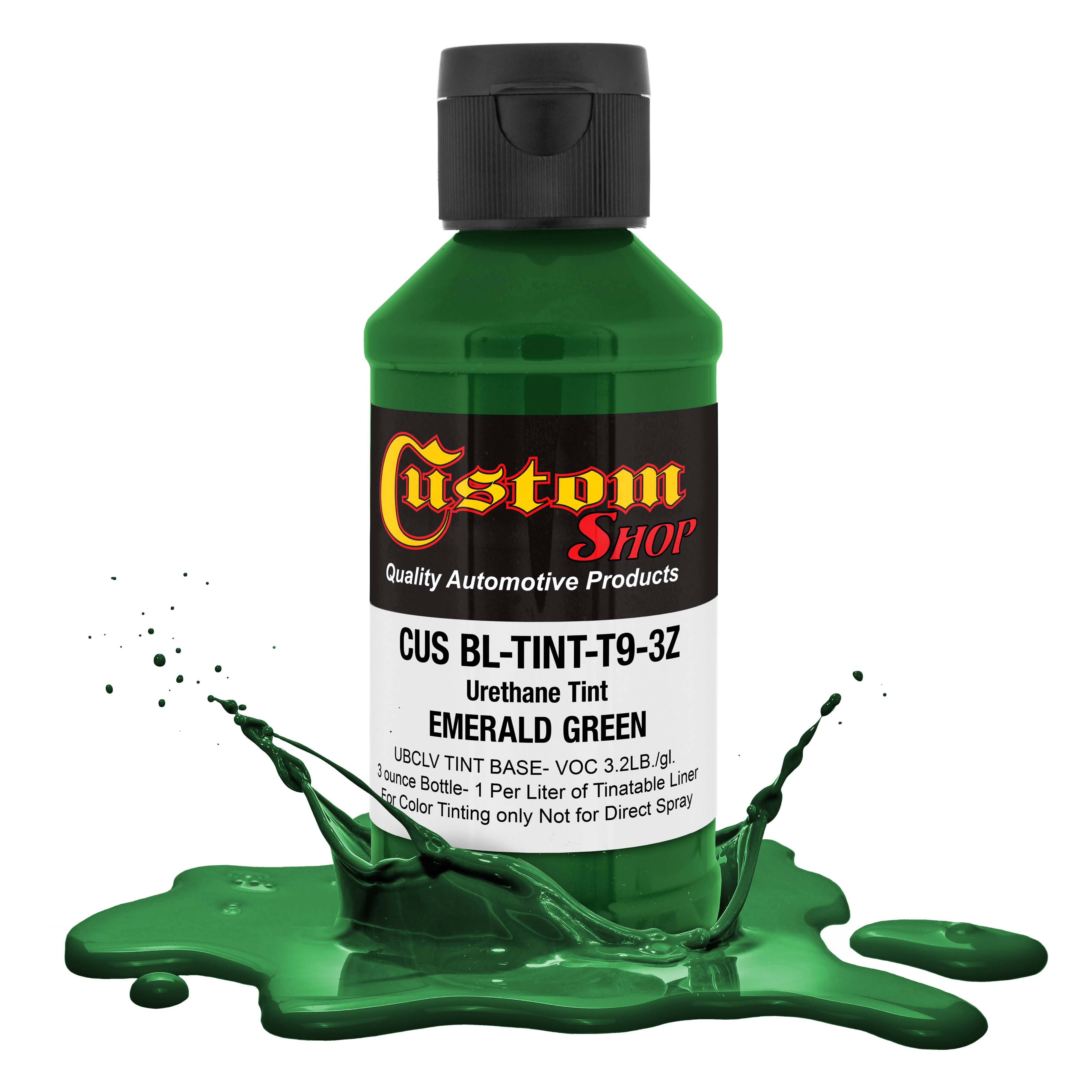 Custom Coat 3oz. (Emerald Green Color) Urethane Tint Concentrate for ...