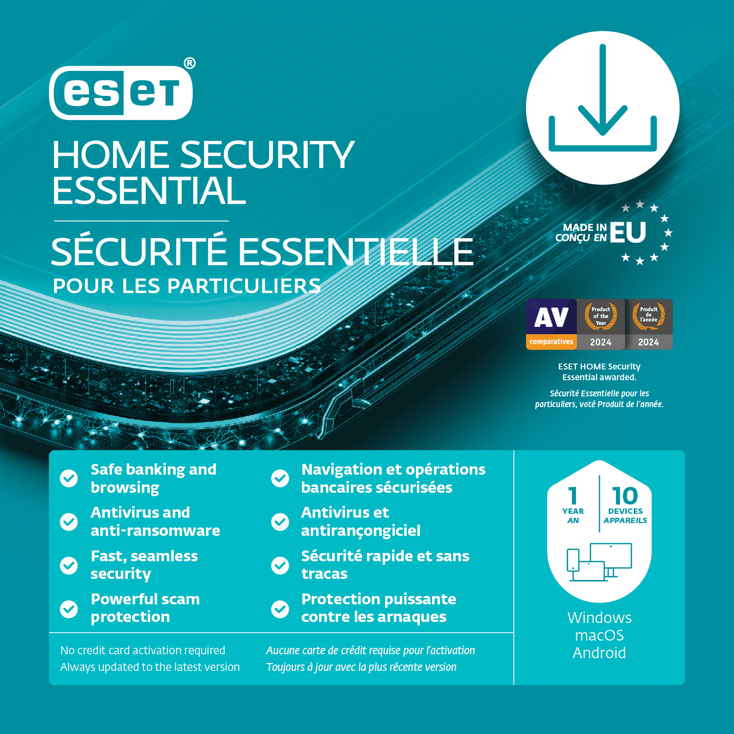 Click here for Eset Home Security Essential - 10 Device  1 Year [... prices