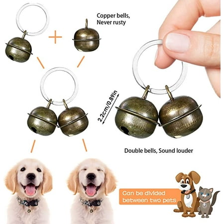 Small Bell Bright Brass Bells Loud Wear-resistant and Voice Dog Head ...