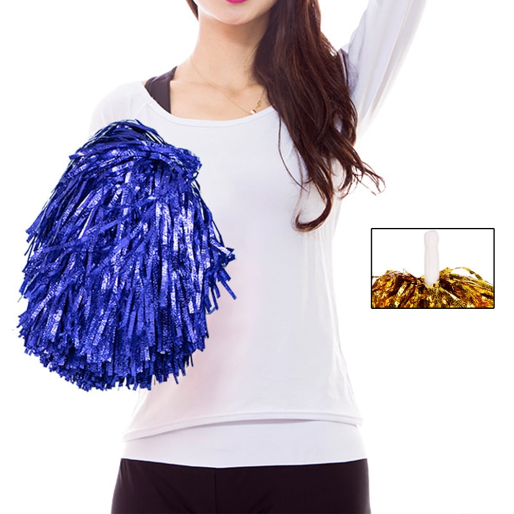 2 Pack Cheerleading Pom Poms Cheerleader Pompoms Cheering Hand Flowers ...