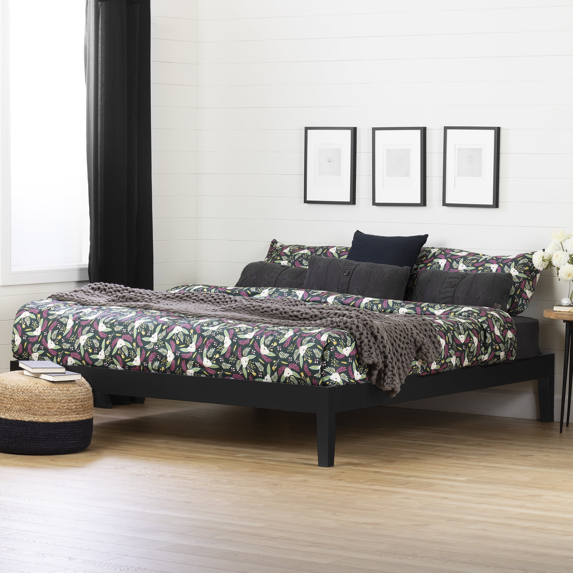 Click here for South Shore Vito King Solid Wood Platform Bed  In... prices