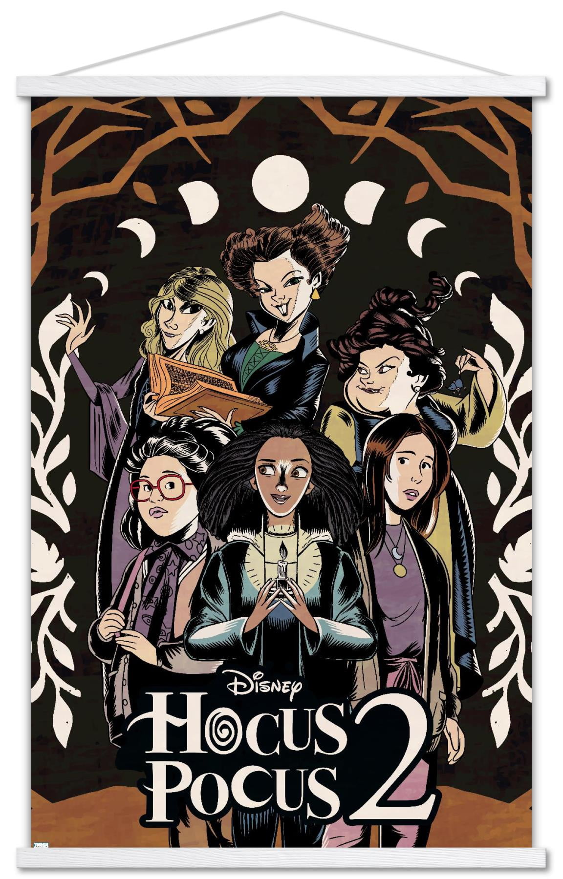Disney Hocus Pocus 2 - Group Wall Poster with Magnetic Frame, 22.375" x ...