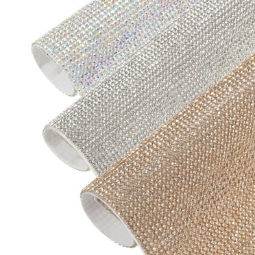 Locacrystal Bling Rhinestone Sticker DIY Self-Adhesive Iron On Crystal ...