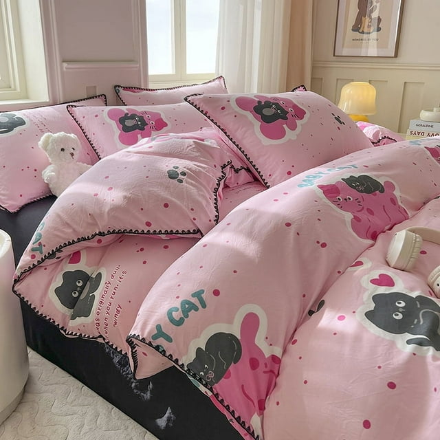 French Style Cherry Bedding Set for Girls Bed Sheet Quilt Cover ...