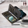 For iPhone 12 Pro Max Wallet Case, 9 Card Slots RFID Blocking Crossbody ...