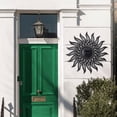 19.6-Inch Solar Sun-Shaped Wall Decor – LED Metal Art, Outdoor/Indoor ...