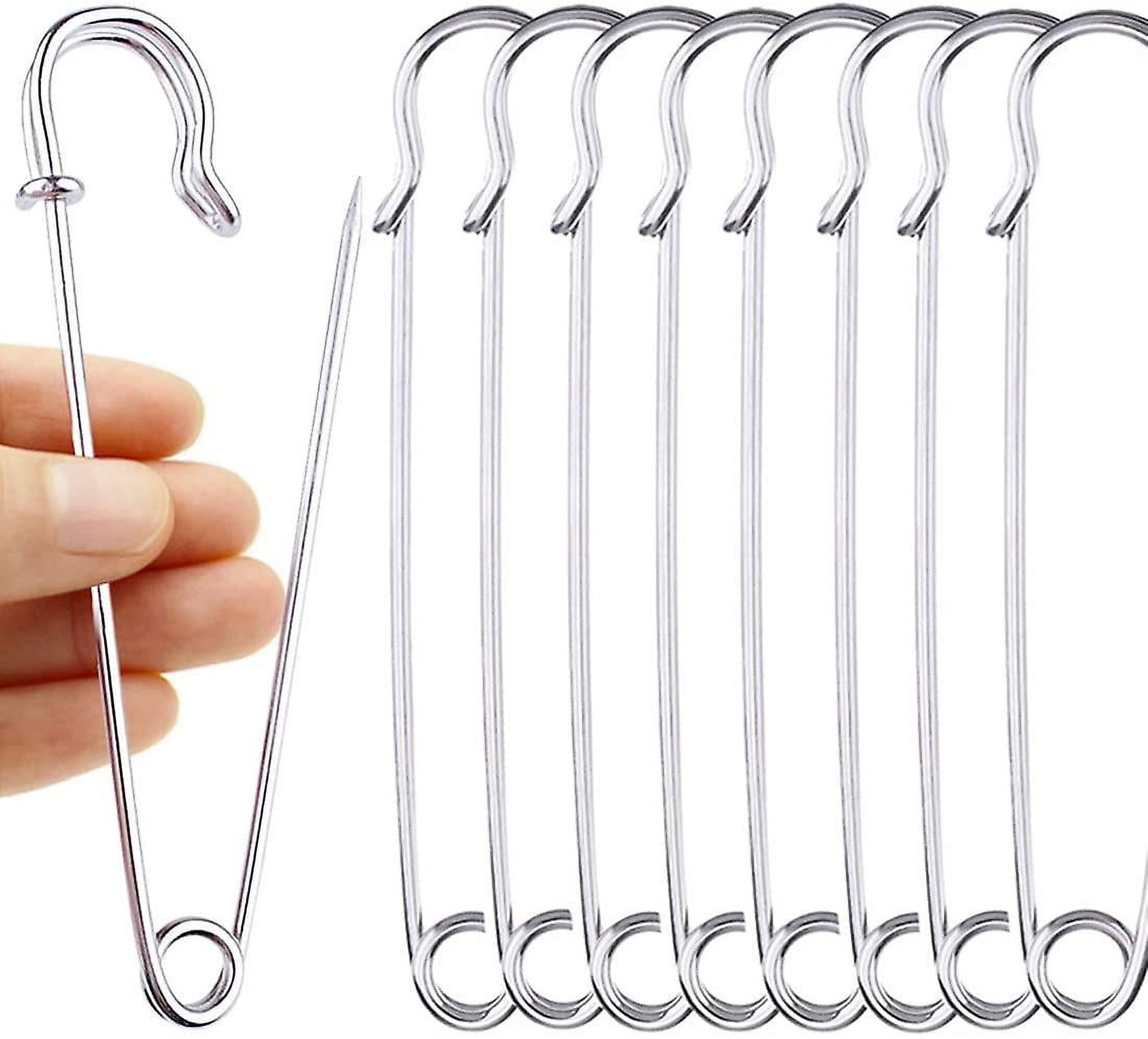20 pcs large safety pins 4 inch kilt pins extra large needles strong ...