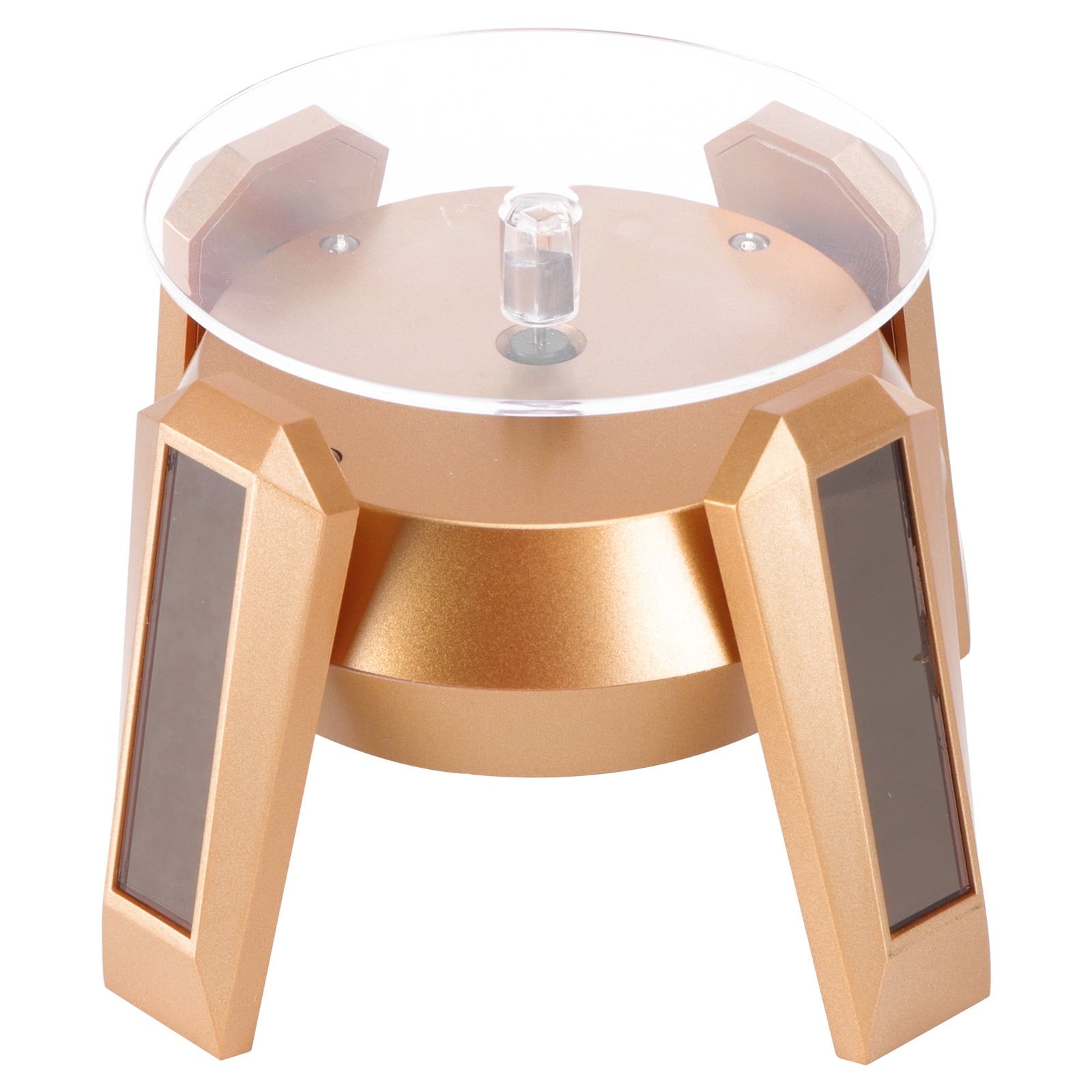 NUOLUX Solar Display Turntable Jewelry Stand Showcase Powered Spinner ...