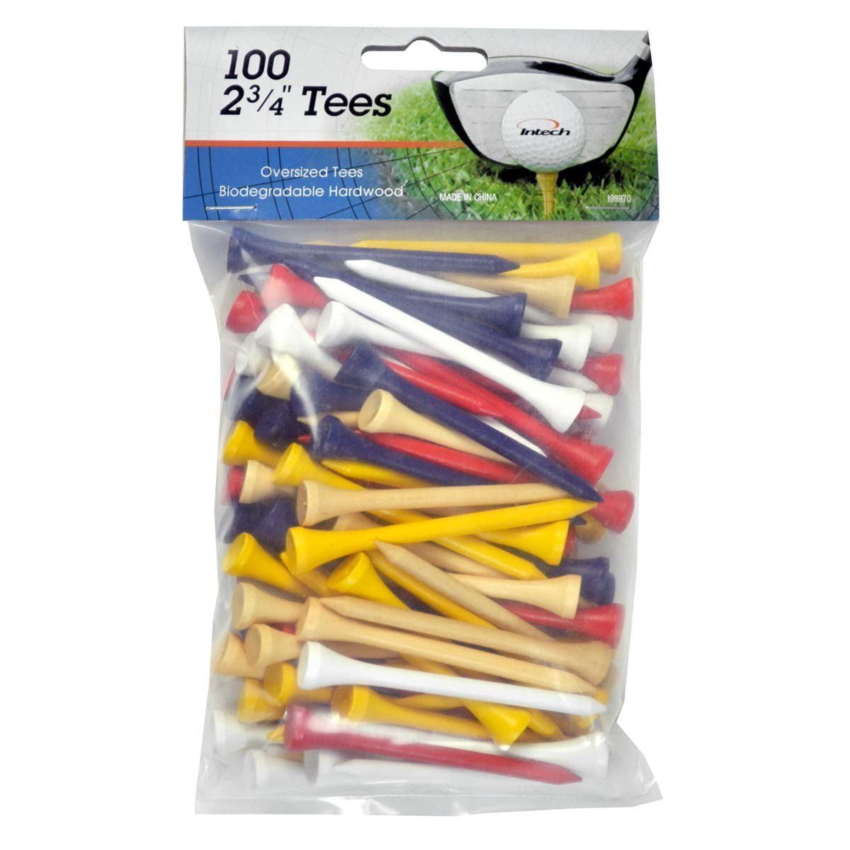 Intech 2 3/4-Inch Golf Tees 100-Pack (Multi-Color) - Walmart.com