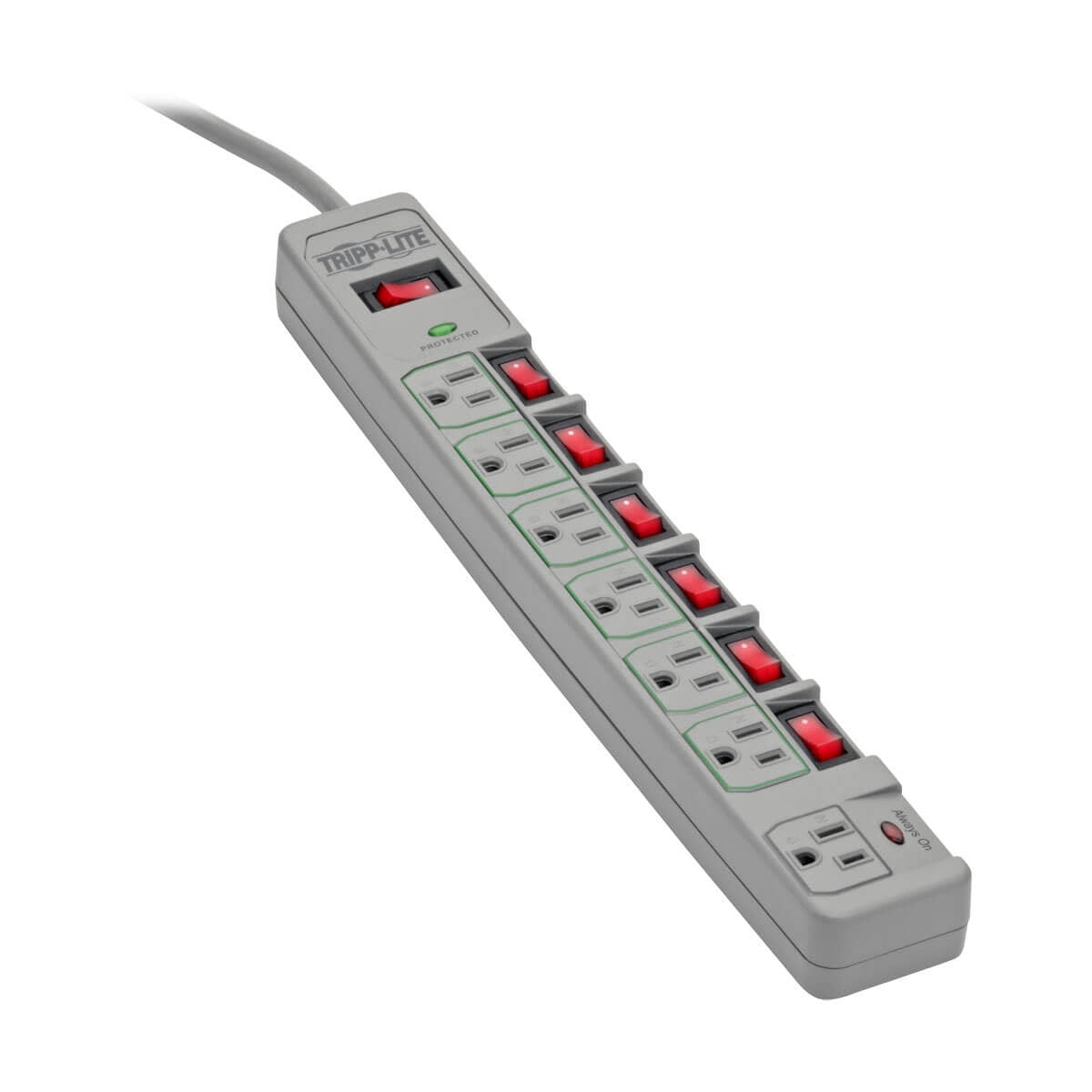 Tripp Lite Tlp76msg 7-outlet Eco-surge Energy-saving Surge Protector ...