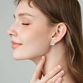AOBOCO Diamond Bear Stud Earrings for Women 925 Sterling Silver Cute ...