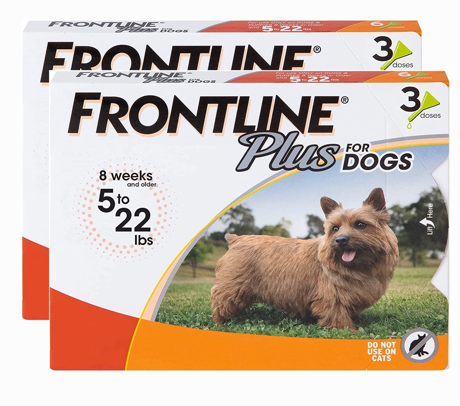 FRONTLINE Plus Flea and Tick Treatment for Dogs (Small Dog, 5-22 Pounds ...