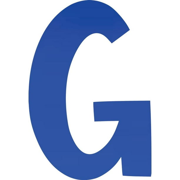 Acrylic Letter G Icebold, 6'' Tall Transparent Dark Blue Acrylic ...