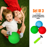 "New Bounce Inflatable Playground Balls for Kids - 5"" Sports Ball Set ...