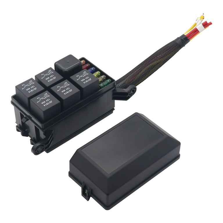 12v Automotive Waterproof Accessory With Relay Fuse Panel 4 Way 4 Slots ...