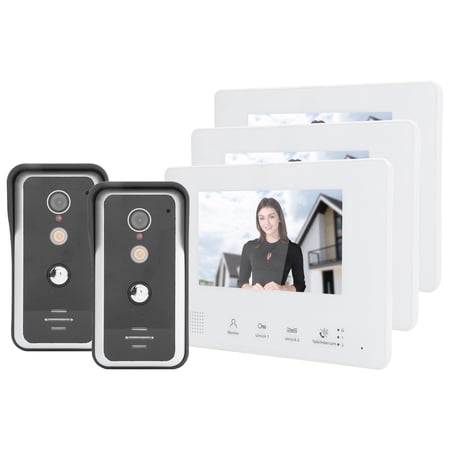 Wired Video Intercom, Support Night Vision Adjustable Brightness Video ...