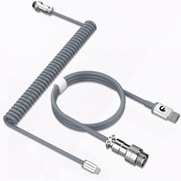 Mamba Snake Custom Coiled Keyboard Cable,Double-Sleeved Cable for ...