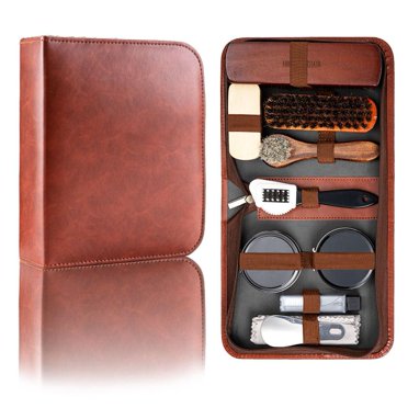 Zerodis 8-Piece Shoe Care Kit, Leather Boot Cleaner, Polish Set with ...