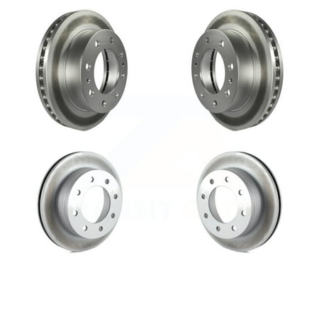 Front Rear Coated Disc Brake Rotors Kit For Chevrolet Silverado 2500 HD ...