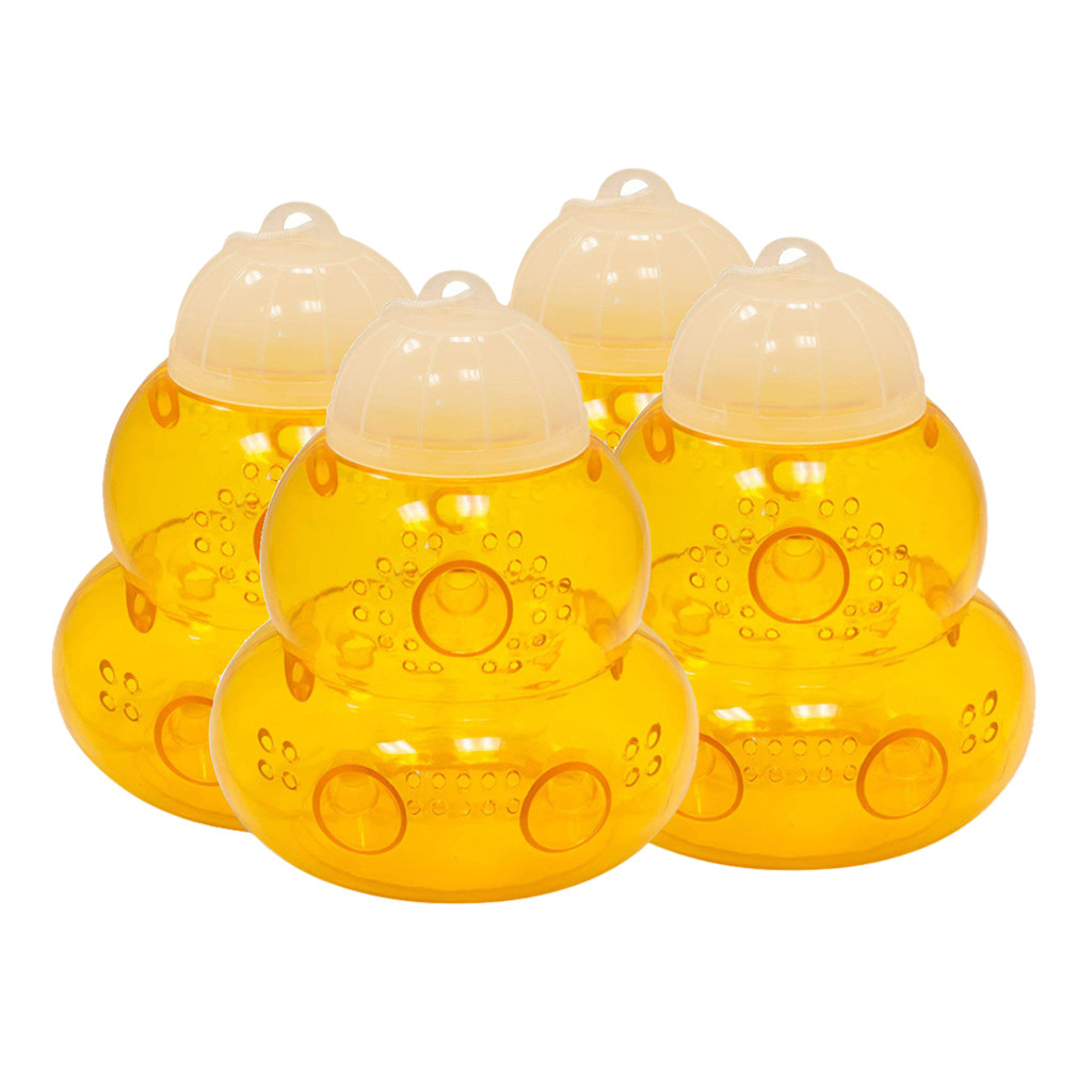 Bee Catcher 4 pack Wasp Trap Yellow Jackets Wasp Repellent Trap Bee ...