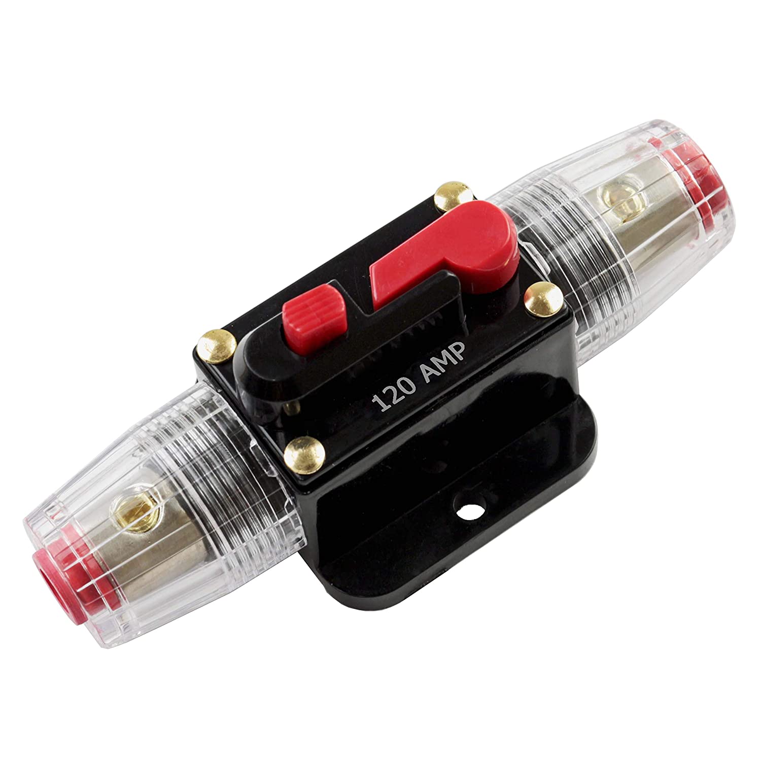 Absolute ICB120 4/8 AWG 120 Amp in-line Circuit Breaker with Manual ...