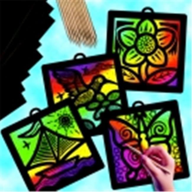 Scratch-Art Light Catcher Classroom Pack With Instruction - Multiple ...