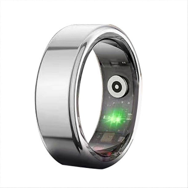 R06 Smart Ring, Health Monitor, Heart Rate Sleep Monitor Silver ...
