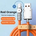 120W Super Fast Charging Type-C Cable, 180 Rotating Elbow, Built-in LED ...