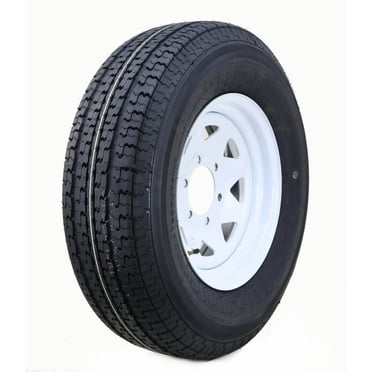 FREE COUNTRY Trailer Tire Wheel Assembly ST225/75R15 10-Ply E 117M 6 ...