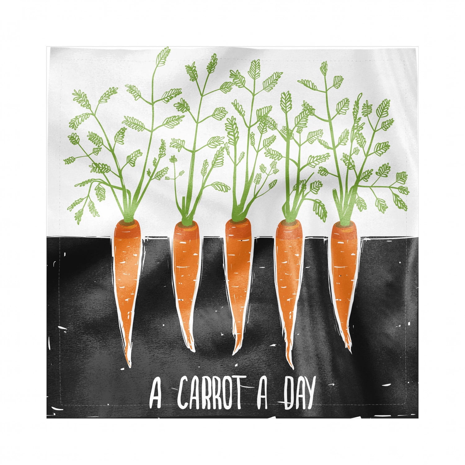 Vegetable Decorative Napkins Set of 4, Carrot Roots Growing Bedding ...