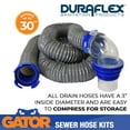 Duraflex 22007, 30 ft. Gator UV Stabilized Sewer Hose Kit with Steel ...