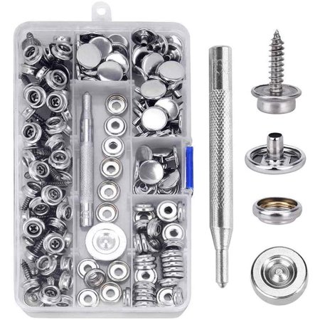Snap fastener screws, Canvas snap fastener kit, 15mm snap fastener ...