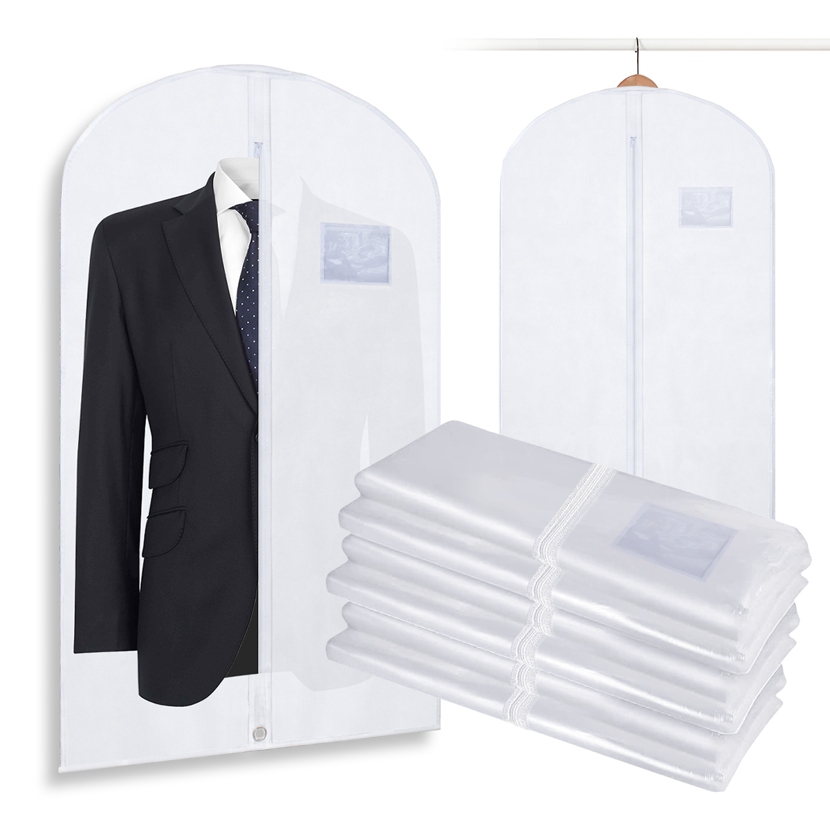 Plixio 40” Garment Bag - Garment Bag for Hanging Clothes - Garment Bag ...