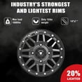 Bullite Wheels BT-06 Berserker UTV ATV SXS Beadlock Rims Satin Black ...