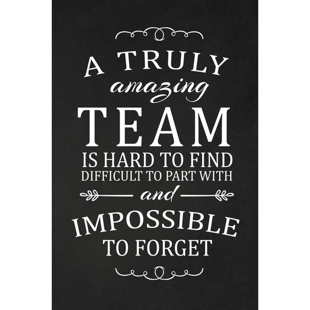A Truly Amazing Team Is Hard To Find (Paperback) - Walmart.com ...