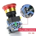 Emergency Stop Button 10A 22mm Latching Push Button Switch, Aluminum ...
