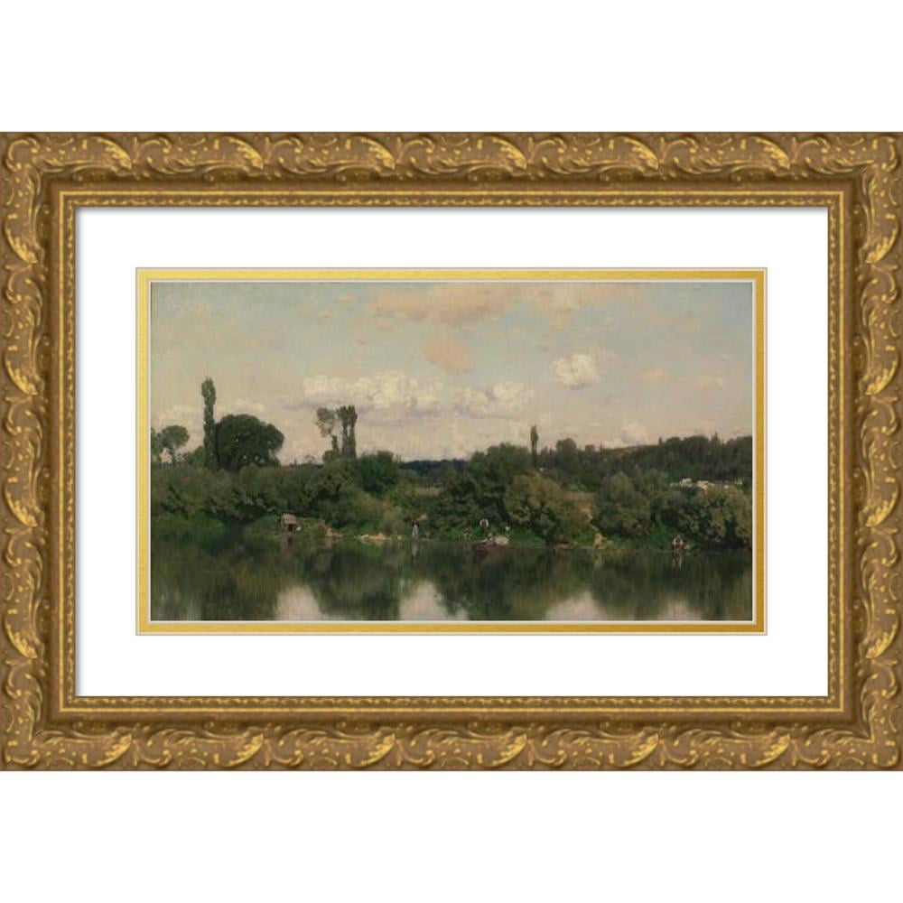 Martin Rico y Ortega 14x10 Gold Ornate Wood Frame and Double Matted ...
