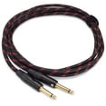 KLIQ Custom Series Guitar Instrument Cable with Straight Gold Plugs, 20 ...