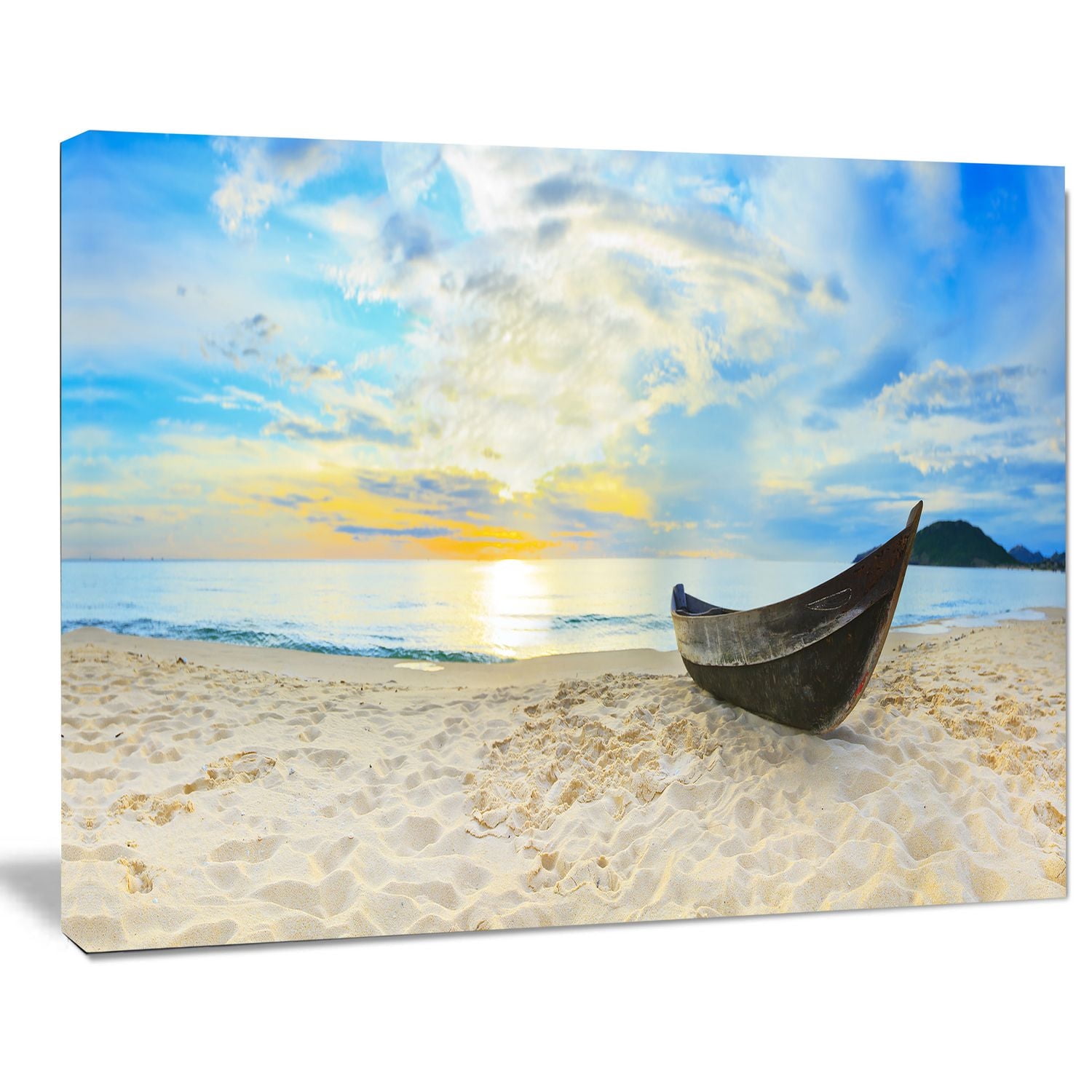Click here for Designart Design Art Calm Beach Panorama Canvas Pr... prices