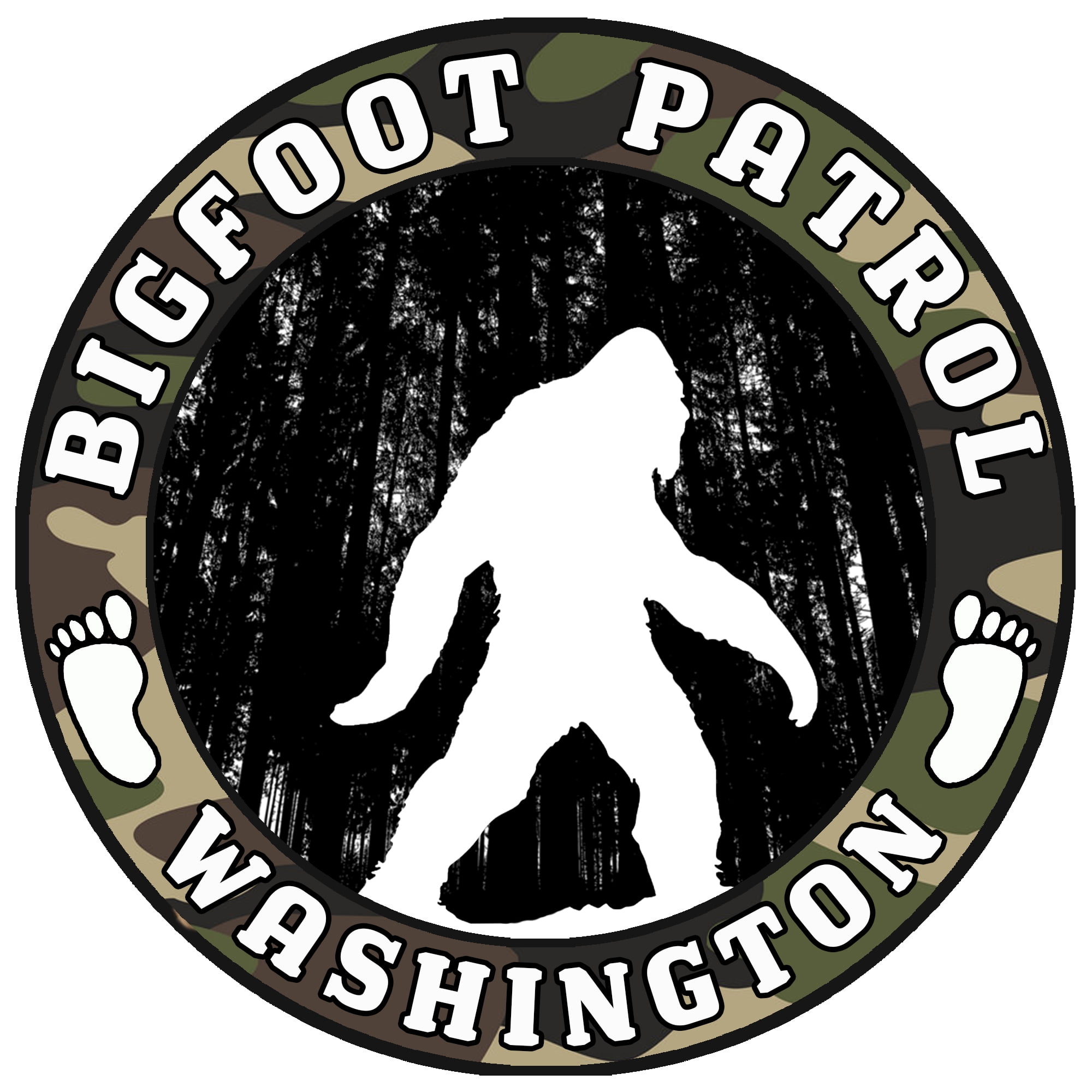 Washington Bigfoot Patrol Decorative Car Truck Decal Window Sticker ...