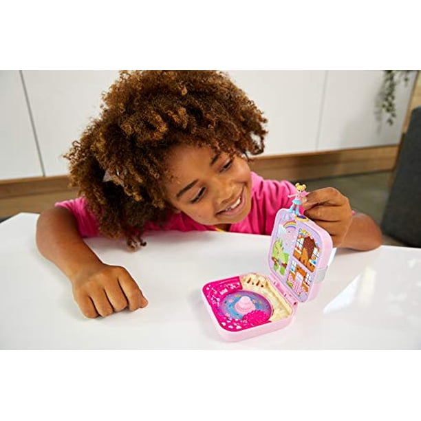 Polly Pocket Hidden Hideouts Polly Candy Adventure Compact, Micro Doll ...