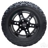 Red Hawk RHOX RX262, Black w/ Center Cap, 14x7 ET-25 - TIR-RX262 ...