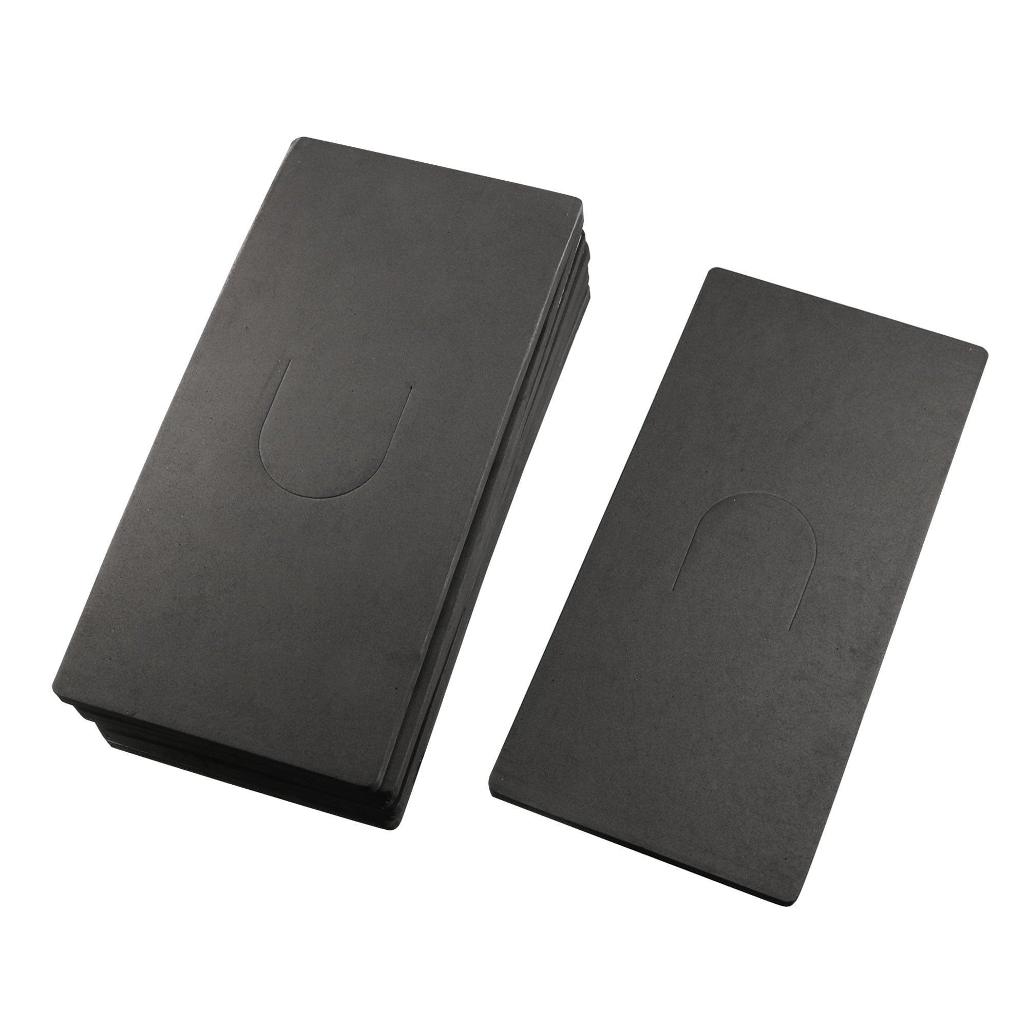 Unique Bargains 10 Pcs Rectangle Adhesive Foam Replacement Sander Back Pad Mat Black 23.2 X 11 X 0.8cm / 9.1 X 4.3 X 0.3