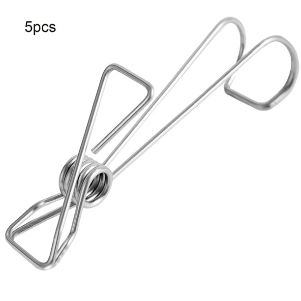 Essen 5Pcs/Set Clothing Clamps Heavy Duty Multi-purpose Stainless Steel ...